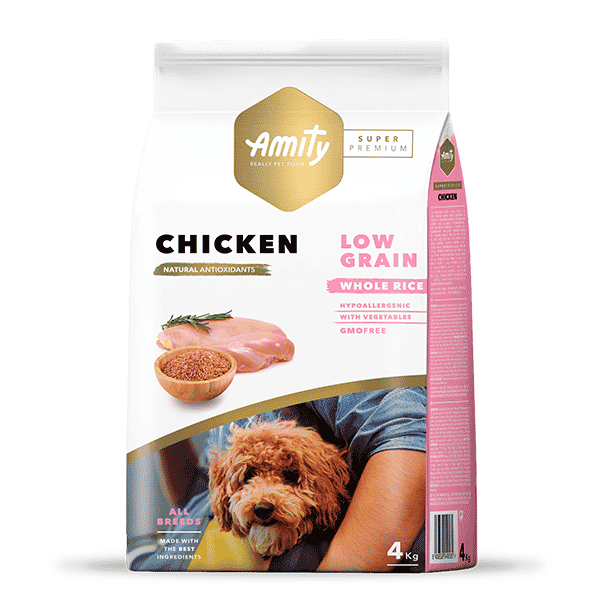 Amity Pollo Low Grain Adulto 4 Kg | DIPET.CL