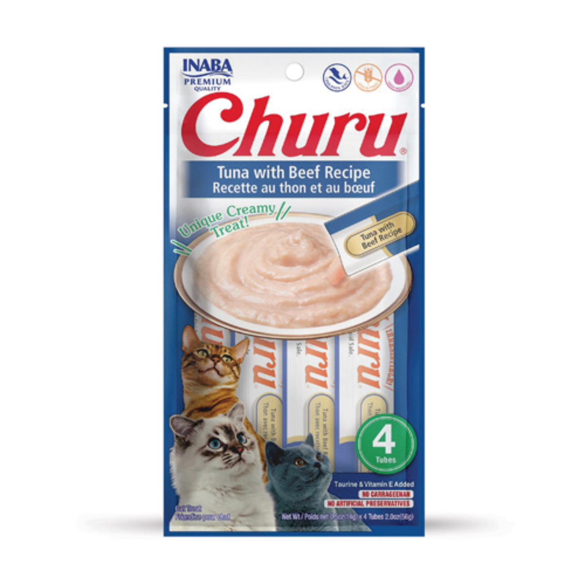 Churu Atun Con Carne 4 Tubos | DIPET.CL