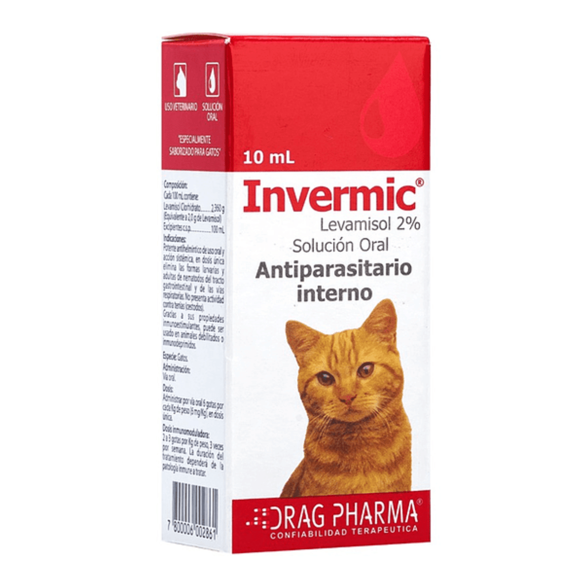 Invermic Antiparasitario Para Gatos 10 Ml Gotas | DIPET.CL