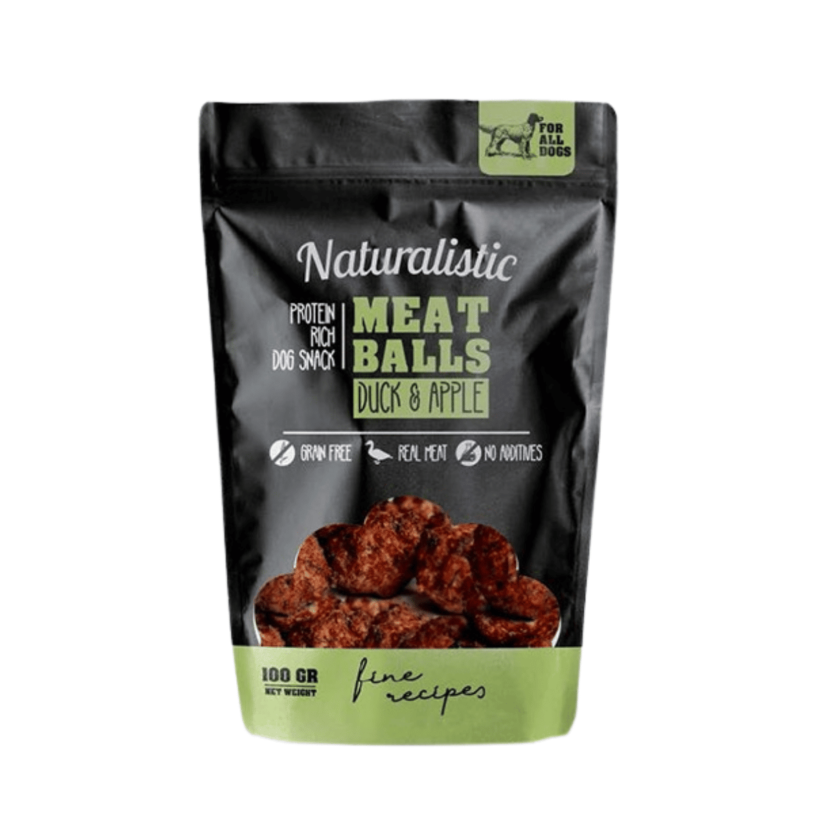 Naturalistic Meatballs Pato Y Manzana 100 Gr | DIPET.CL