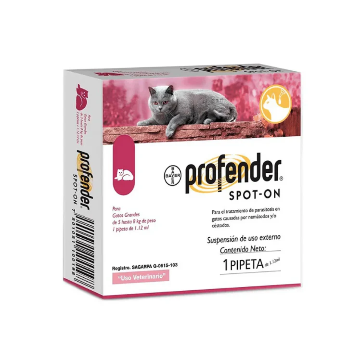 Profender Pipeta Para Gatos 5 a 8 Kg | DIPET.CL